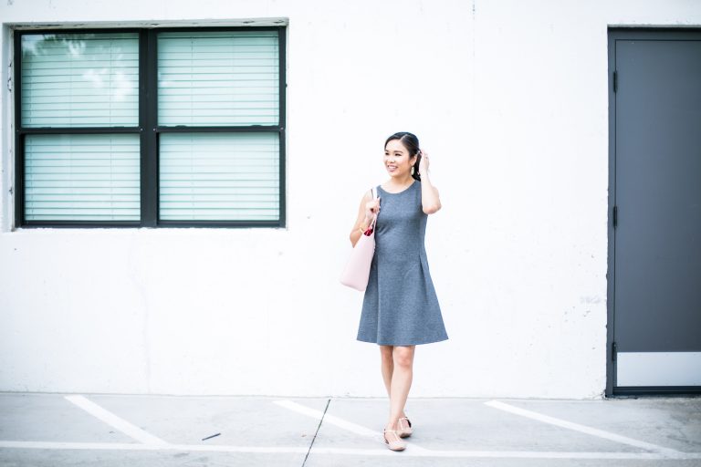 Casual Elegance :: Gray Work Dress - Color & Chic