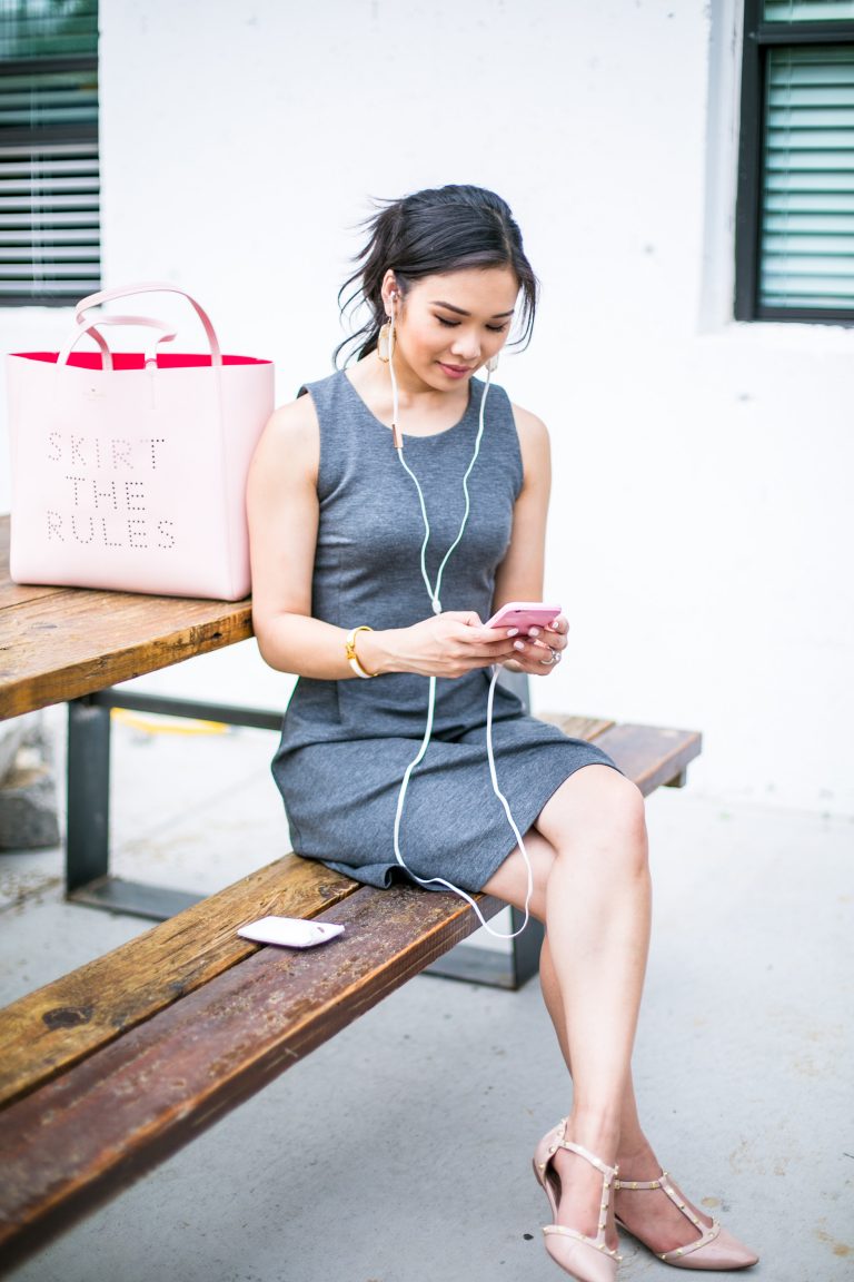 Casual Elegance :: Gray Work Dress - Color & Chic