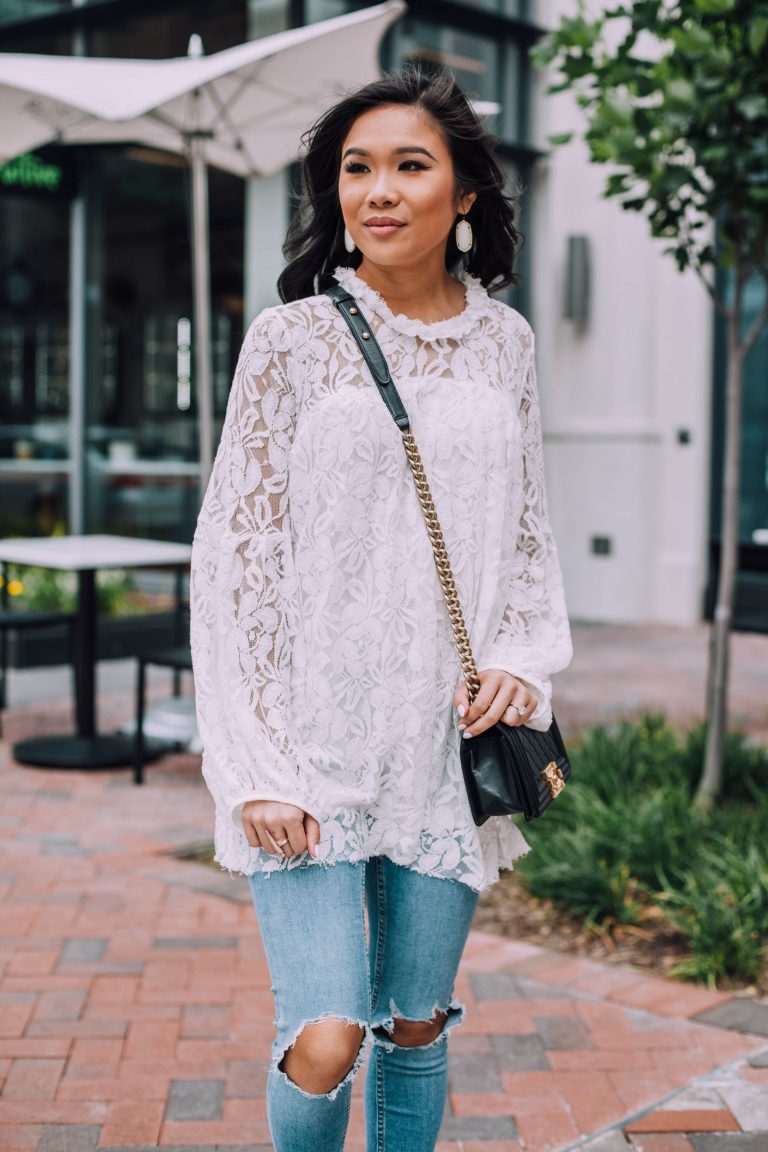 Spring Whites :: The Perfect Lace Tunic - Color & Chic