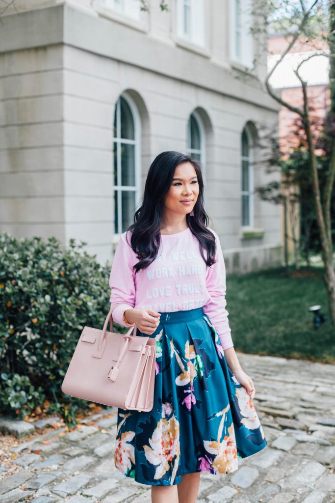 Spring Mantra :: The Floral Pleated Skirt - Color & Chic