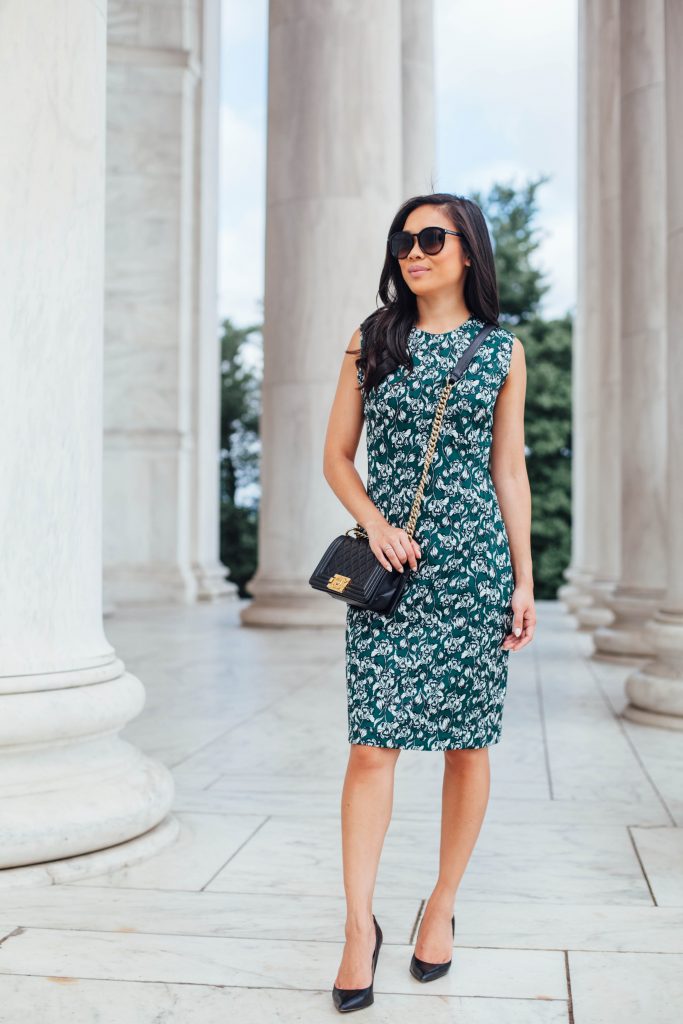 Floral Work Dress :: Jefferson Memorial - Color & Chic