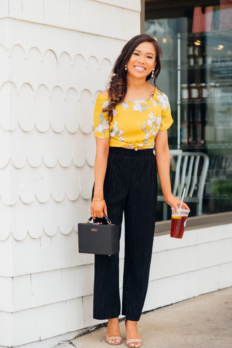 Two-Way Crop Top with Pleated Pants + Fall of Saigon - Color & Chic