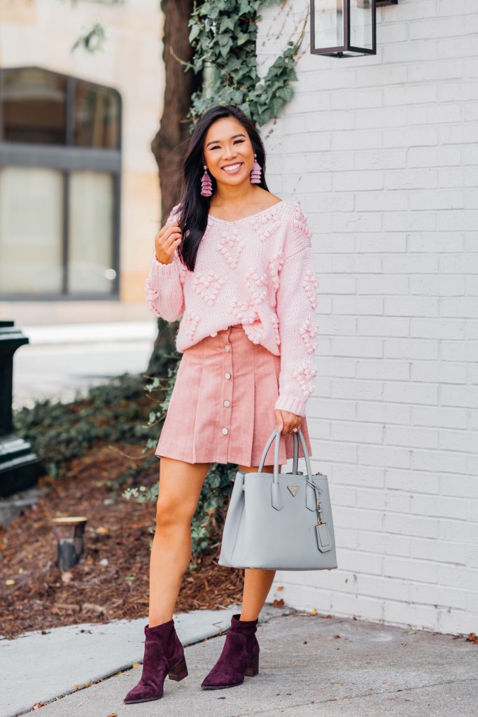 Monochromatic Pink Fall Look - Color & Chic