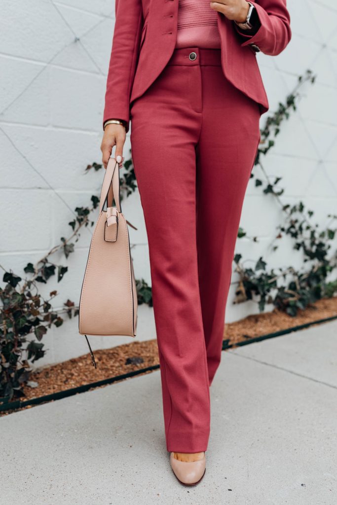 The Colored Pant Suit :: Workwear Style - Color & Chic
