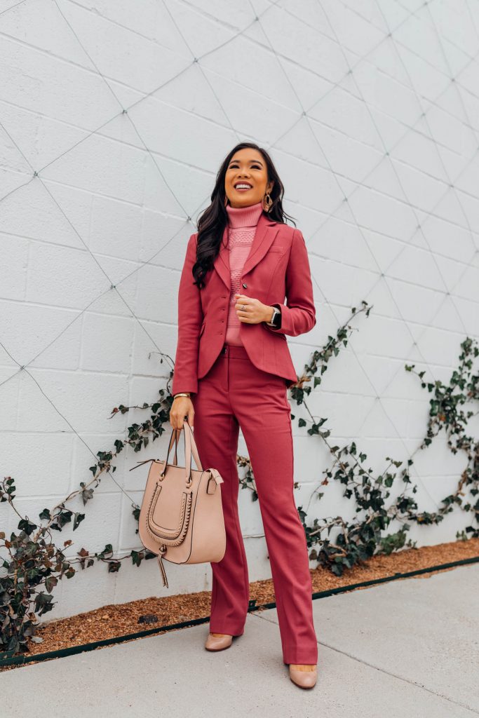 The Colored Pant Suit :: Workwear Style - Color & Chic