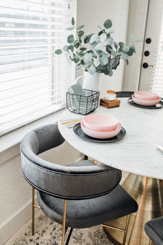 Easy, Affordable Table Setting for our Small Dining Room - Color & Chic