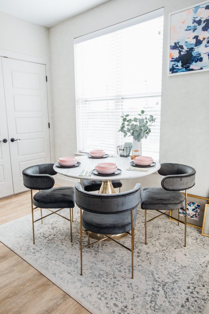 Easy, Affordable Table Setting for our Small Dining Room - Color & Chic