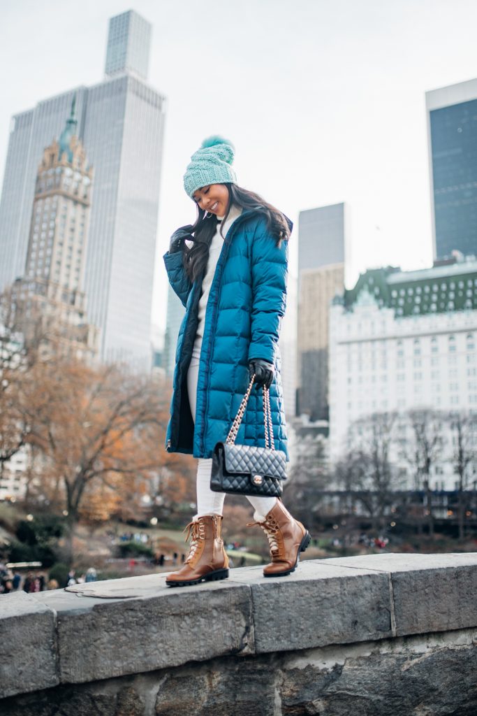 A Colorful Winter Outfit That's Actually Warm - Color & Chic