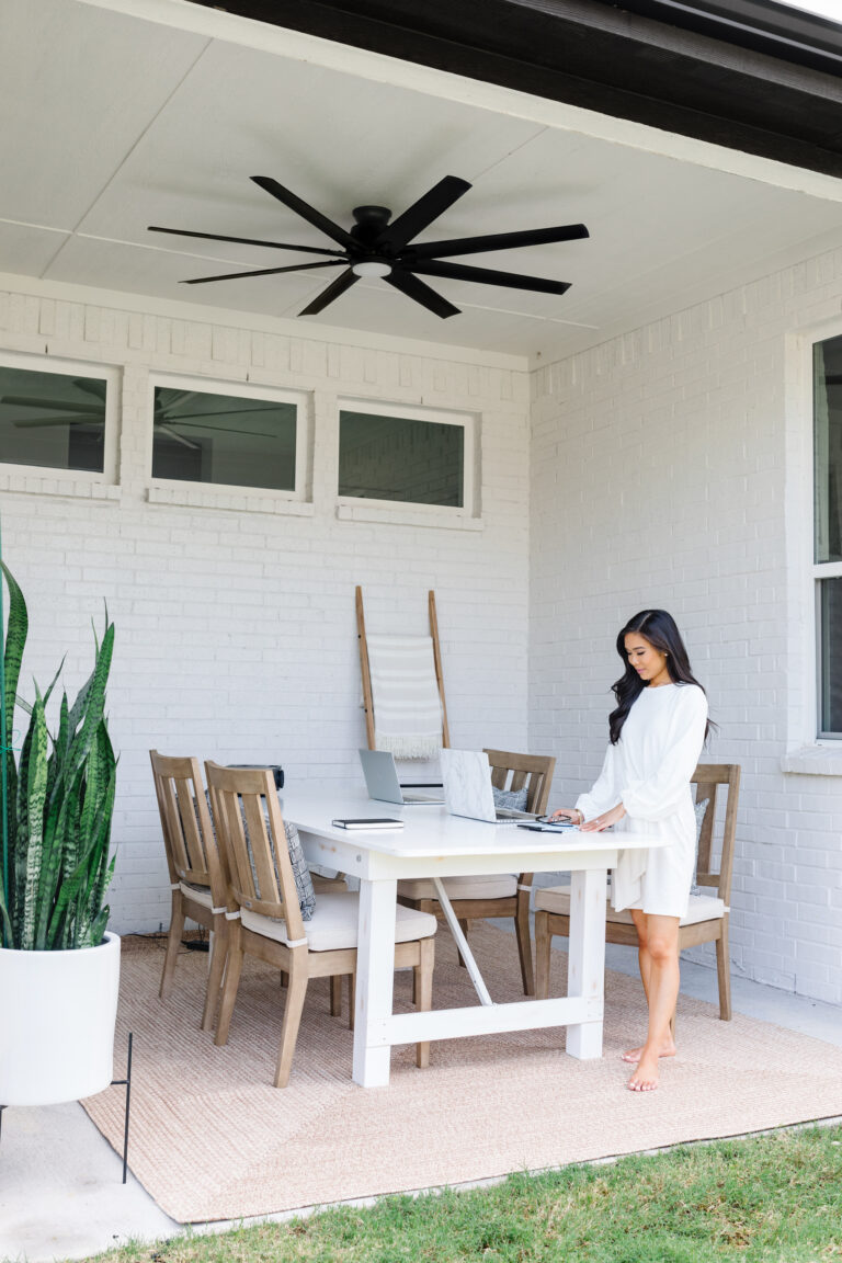 How to Turn Your Patio into an Outdoor Office - Color & Chic