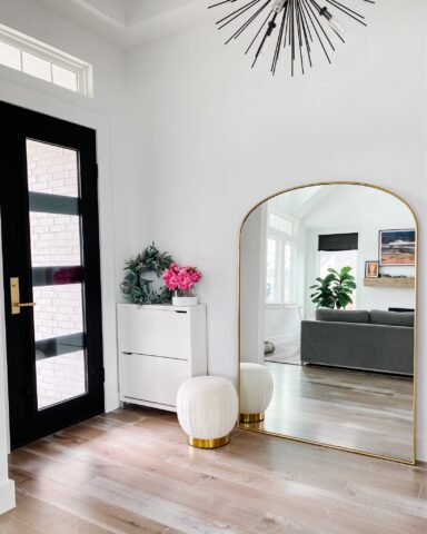 Hidden Shoe Storage Under $100 in Our Entryway - Color & Chic