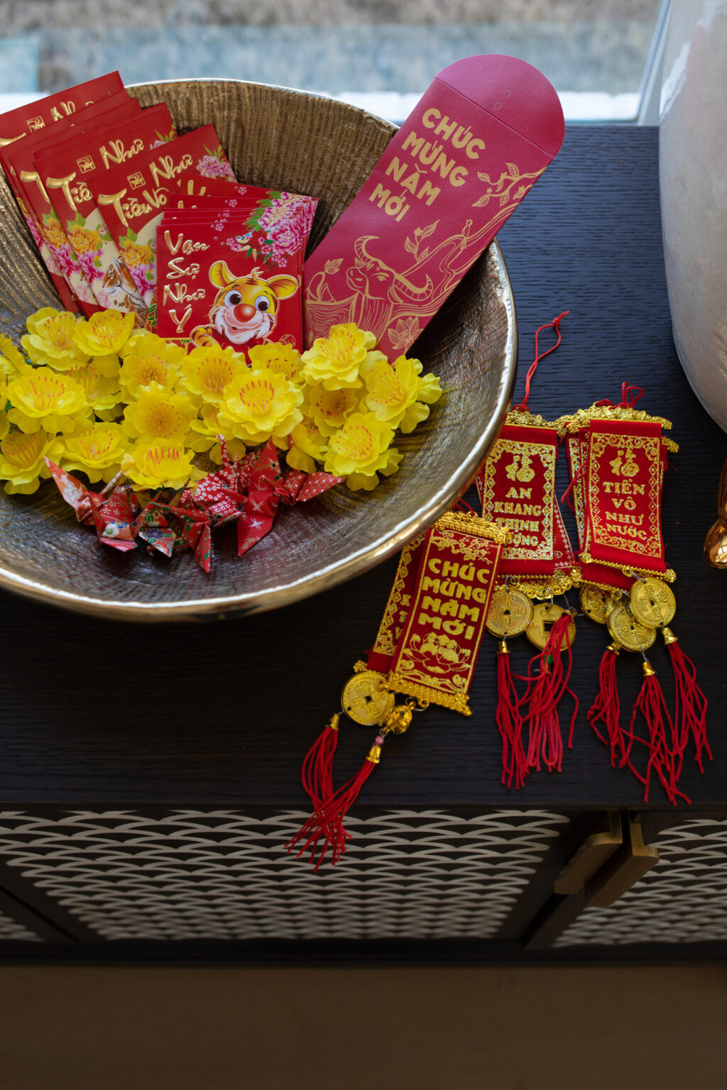 How We Decorate Our Living Room for Lunar New Year - Color & Chic